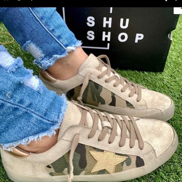 ShuShop | Shoes | Shushop Camo Star Sneakers | Poshmark
